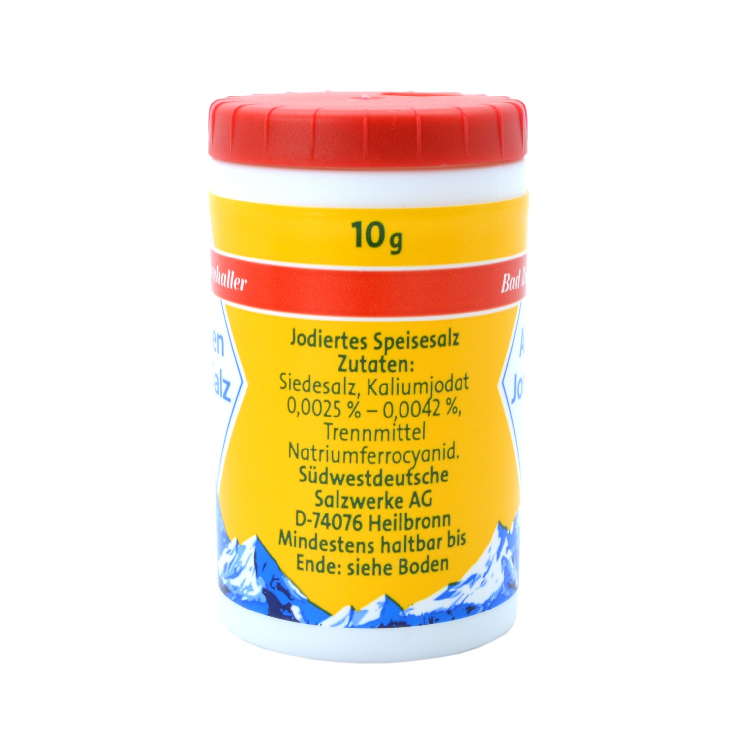 Ministreuer 10 g Alpen Jod Salz von Bad Reichenhaller - Simigu Outdoor ...