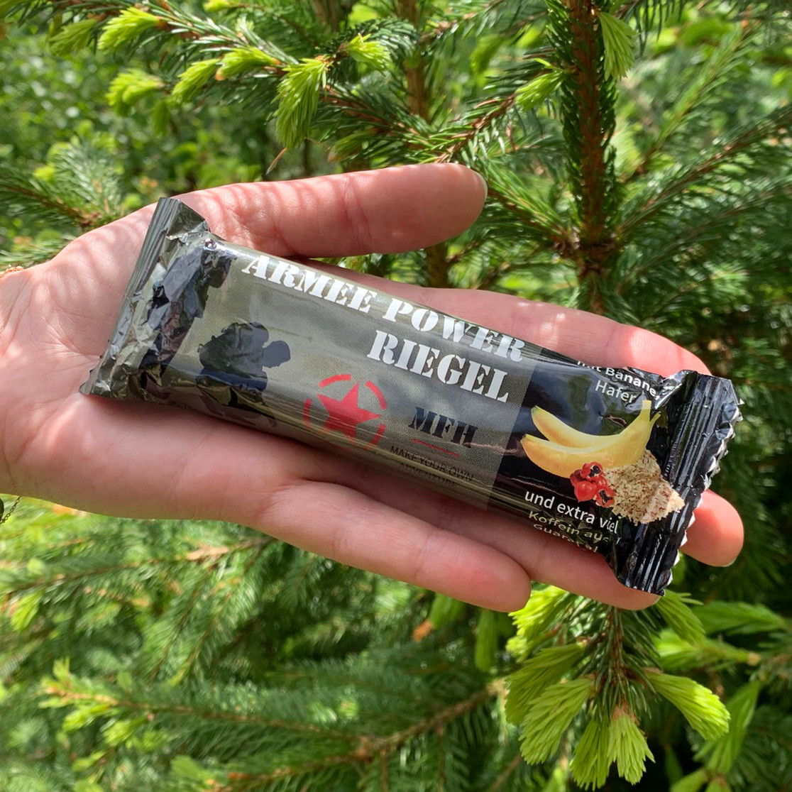 20x MFH Armee Power Riegel - Energieriegel mit Banane und Koffein ...